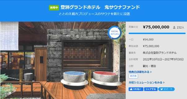 北海道・登別グランドホテル「鬼サウナ」、建設資金としてファンド満額7,500万円調達 (2022年10月31日) - エキサイトニュース