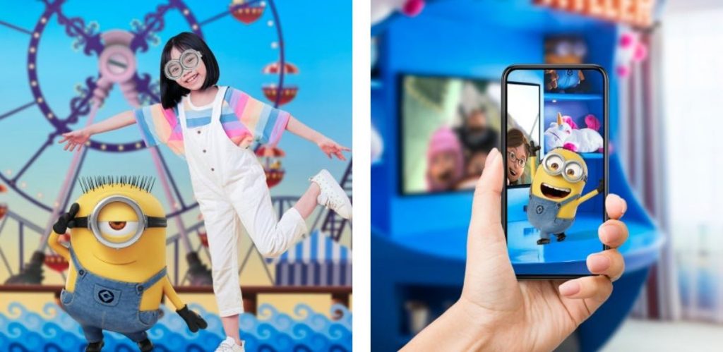 USJとコラボした「ミニオンルーム3」、3種のARフィルターを提供開始 スマホをかざすと遊園地を楽しむミニオンが登場 (2024年2月1日) - エキサイトニュース