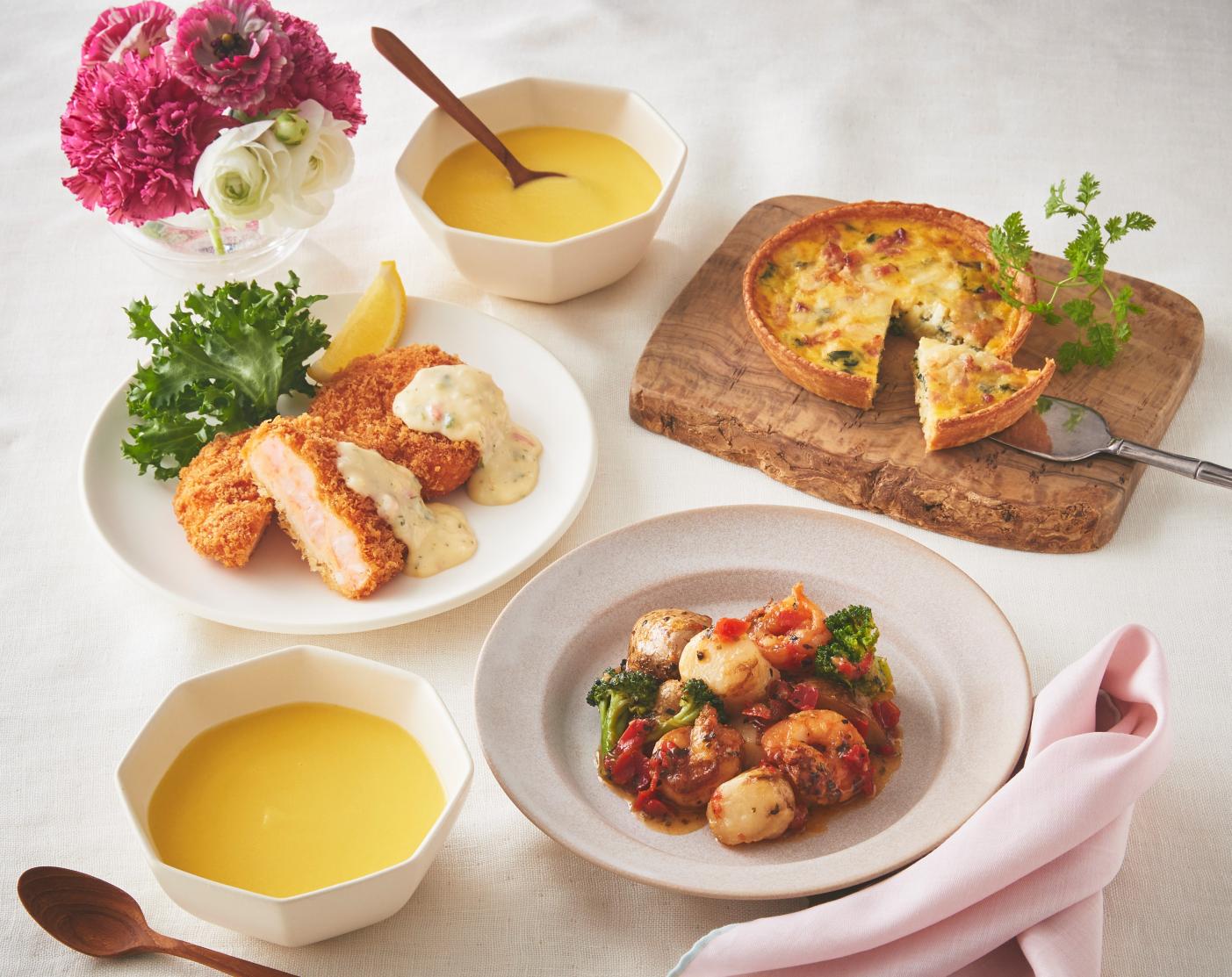 RFFF（ルフフフ）から、母の日向けセットメニュー3種が登場！今年はちょっと贅沢な冷凍メニューで、大切なひとに「くつろぎ」を贈ろう ...