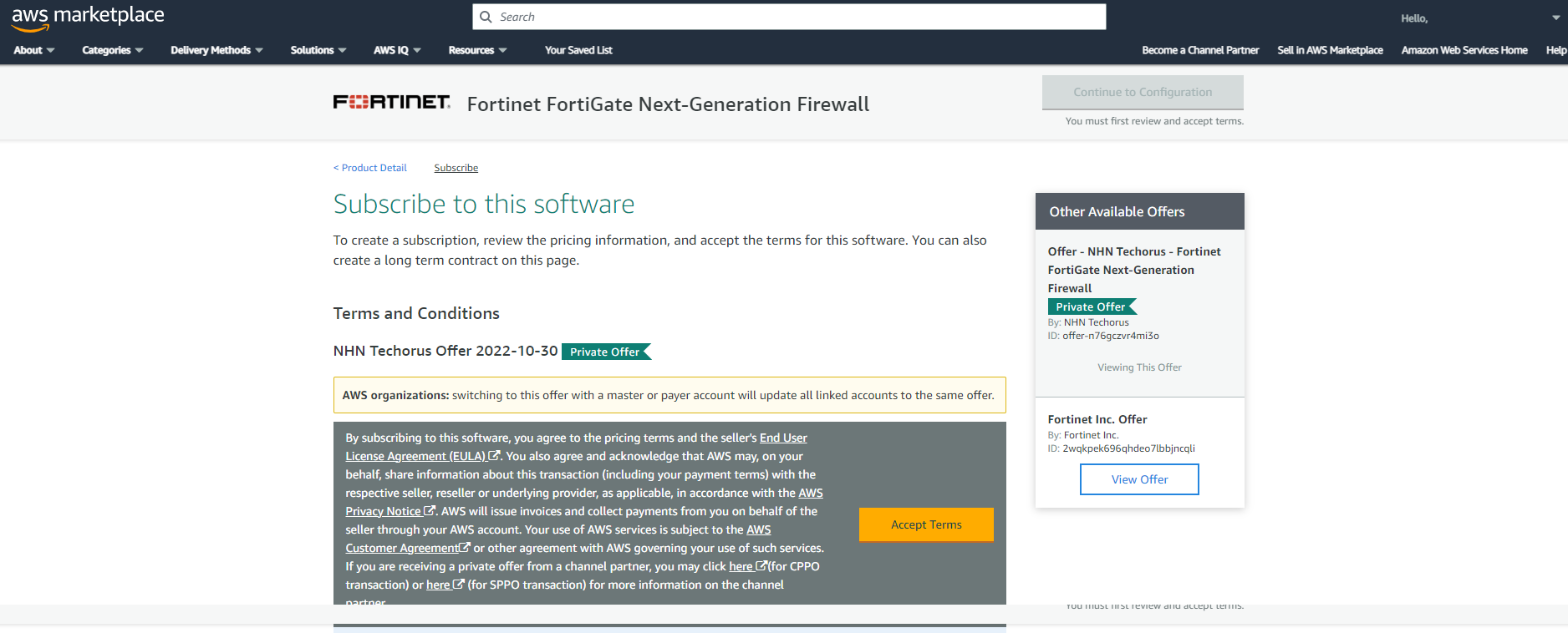 フォーティネット、NHNテコラスのAWSチャネルパートナープライベートオファープログラムを通じ、AWS環境下でのフォーティネット製品の導入、運用をより柔軟でシンプルに (2023年5月24日 ...