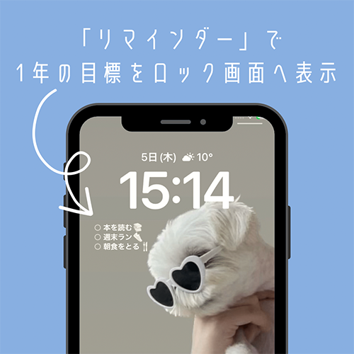 今年の目標やToDoリストをロック画面に配置。iPhoneの「リマインダー」がメモ代わりに使えてとっても便利 (2023年1月6日) - エキサイトニュース