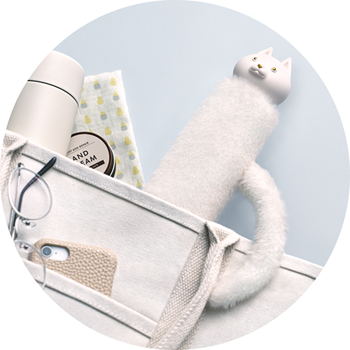 ふわふわカバーから覗くキョトン顔がかわいい〜。折りたたみ傘「nekopi」は、日傘にもなるハイスペアイテム (2023年5月23日 ...