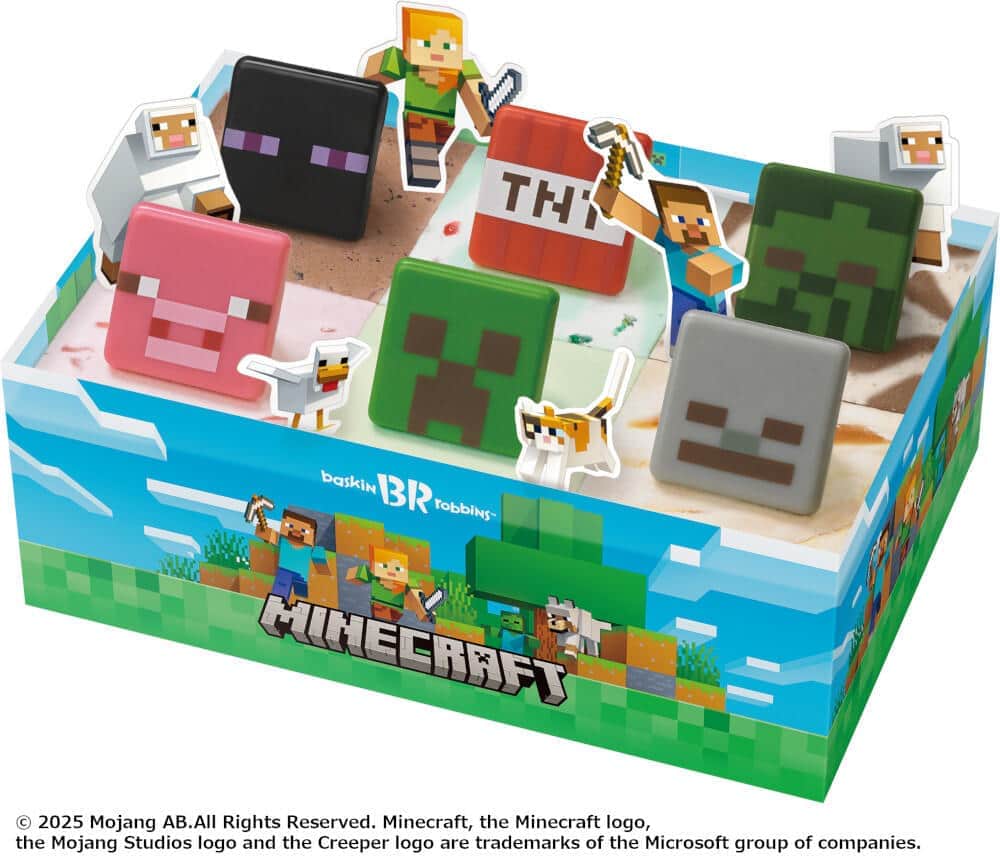 「マインクラフト アイスクリームケーキ」 サーティワンから (2025年7月18日) - エキサイトニュース