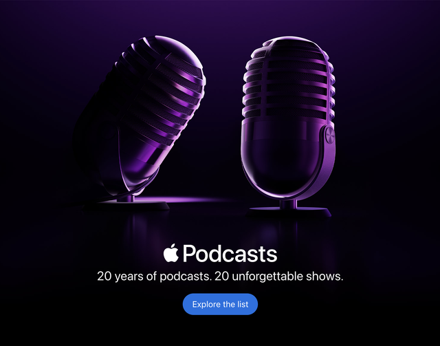 Apple、Apple Podcasts 20周年を記念した「Apple Podcasts 20 Years, 20 Podcasts We ...