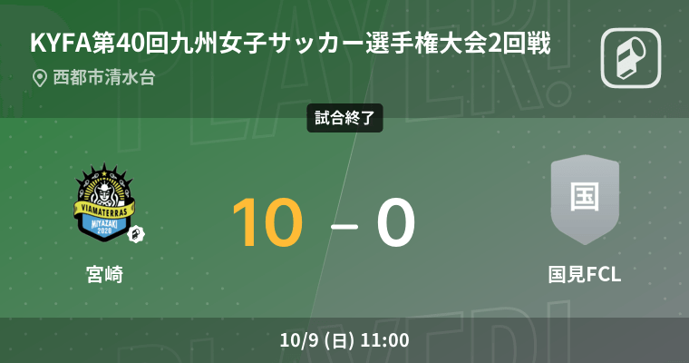 【KYFA第40回九州女子サッカー選手権大会2回戦】宮崎が国見FCLを突き放しての勝利 (2022年10月9日) - エキサイトニュース