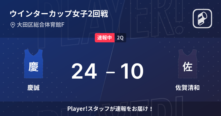 【速報中】1Q終了し慶誠が佐賀清和に14点リード (2022年12月24日) - エキサイトニュース