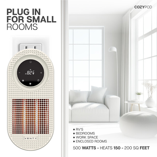めざましテレビ「やってユカ！」のコーナーで紹介された、アメリカ発のコンパクトヒーター"COZY POD"がMakuake Storeで限定発売 ...