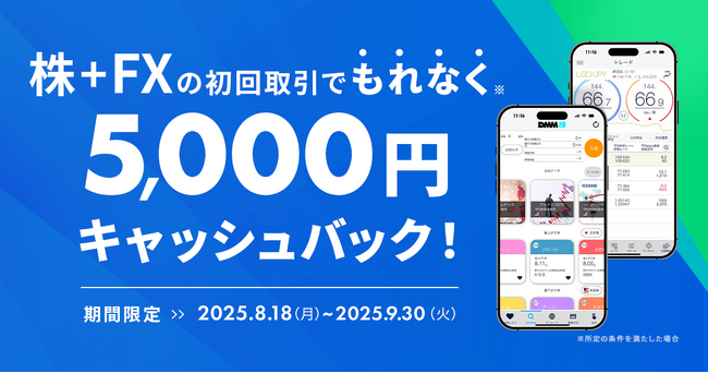 『株＋FXの初回取引でもれなく5,000円キャッシュバックキャンペーン』開催のお知らせ - エキサイトニュース