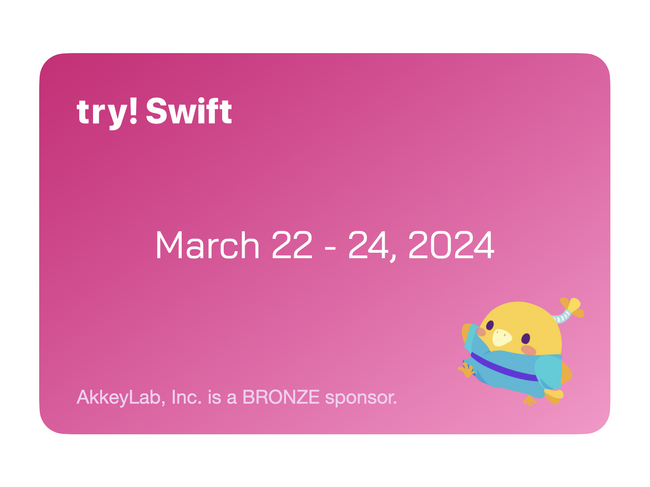 Swift コミュニティの成長を支援！AkkeyLabが協賛 (2024年3月15日) - エキサイトニュース