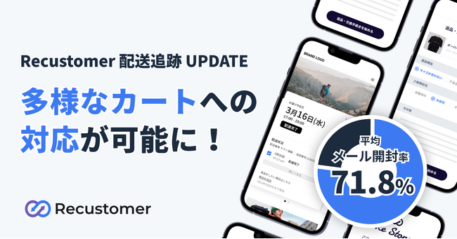 購入後に新たな顧客接点を創造する『Recustomer 配送追跡』がアップデート (2024年2月28日) - エキサイトニュース