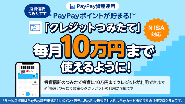 「PayPay資産運用」で「クレジットつみたて」の上限金額を10万円に引き上げ (2024年3月13日) - エキサイトニュース