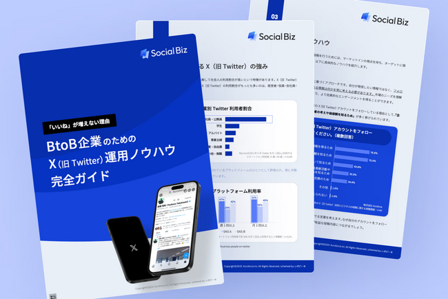 Social Biz、「BtoB企業のためのX運用ノウハウ完全ガイド」を無料公開 (2025年4月11日) - エキサイトニュース