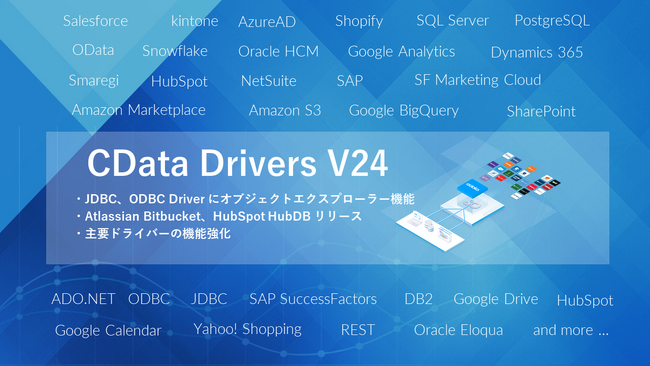 270以上のSaaS / DB にリアルタイムデータ連携する『CData Drivers』のV24 をリリース (2024年7月30日) - エキサイトニュース