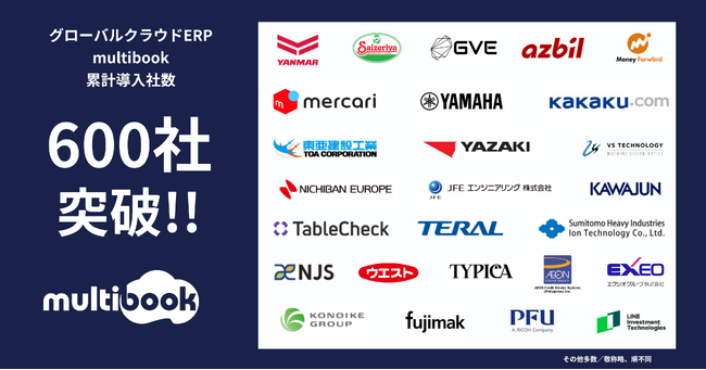 グローバルクラウドERP「multibook」導入企業600社突破新リース会計基準対応で市場ニーズに応え、さらなる拡大を加速 (2025年3月16日) - エキサイトニュース