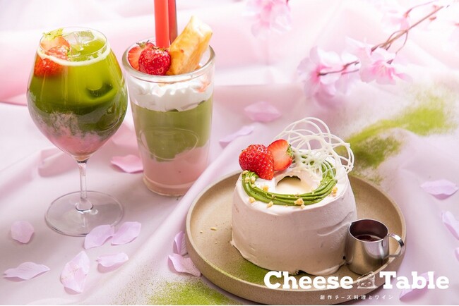 【桜の季節をCheese Tableで味わう】いちごと抹茶のシフォンケーキにチーズクリームをかけて☆SNS映えも期待できる春の期間限定スイーツ販売開始 (2025年3月12日) - エキサイトニュース