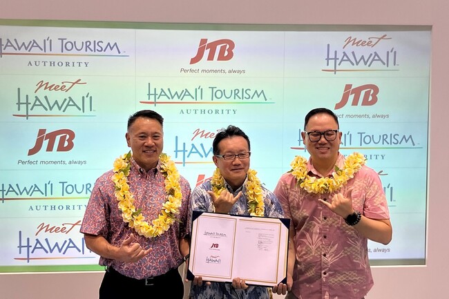 ハワイ・ツーリズム・オーソリティー、Meet HawaiiとJTBがハワイへのビジネスイベント誘致に向けて3年間の連携協定を締結 (2024年 ...