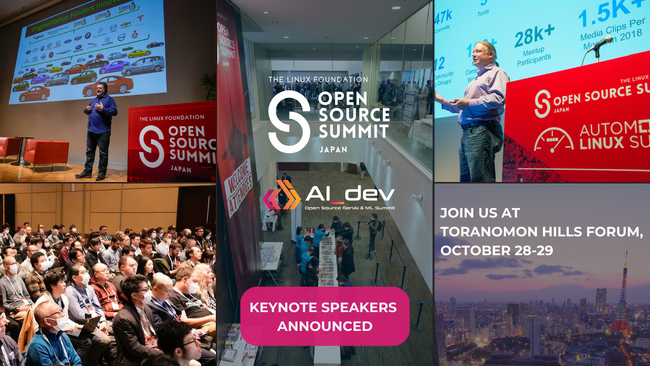 Open Source Summit Japan + AI_dev 2024の基調講演者を発表 - エキサイトニュース