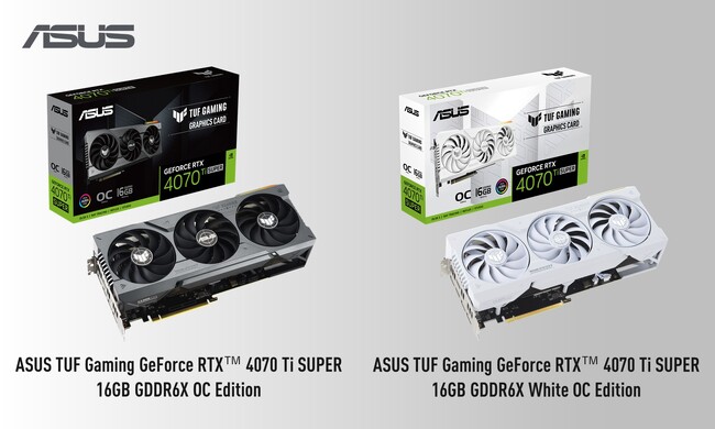 ASUSのゲーミングシリーズTUF Gamingより、NVIDIA(R) GeForce RTX(TM) 4070 Ti SUPER 搭載の ...