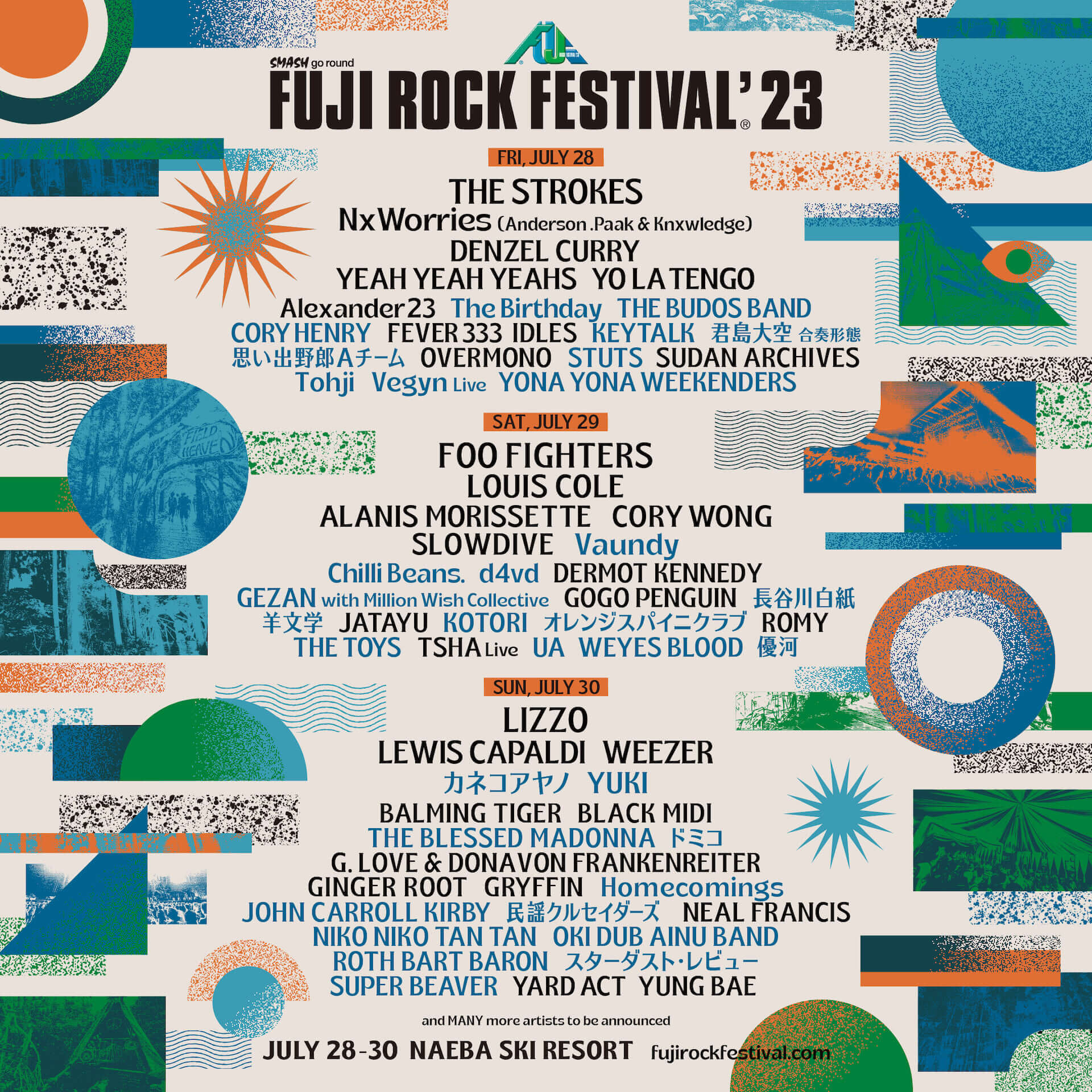 ＜FUJI ROCK FESTIVAL’23＞ 出演日別第2弾ラインナップ発表！34組の豪華出演者が追加決定 (2023年3月3日 ...