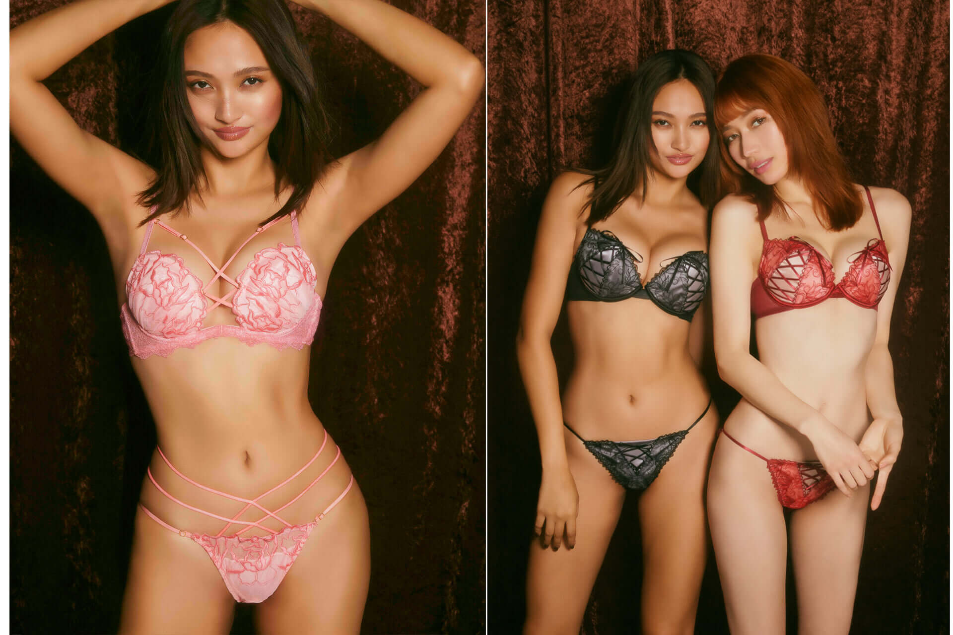 特別な日の“甘い誘惑、秘し隠す艶めいたレース…”サテンリボンがキュート！RAVIJOUR 2023 Valentine Collection (2023年1月19日) - エキサイトニュース