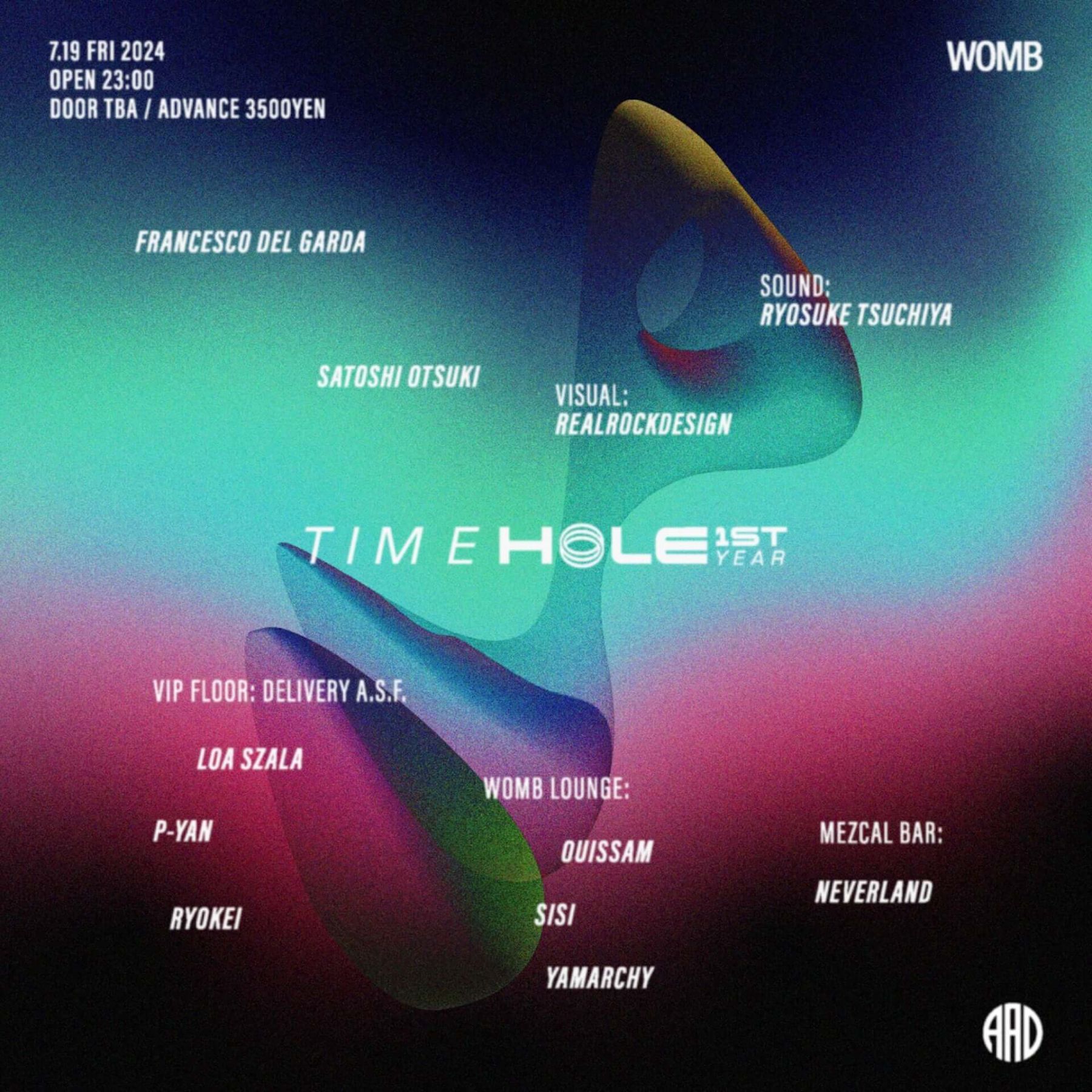 Satoshi Otsuki主催＜TIME HOLE＞が1周年！ゲストに Francesco Del Gardaを迎え、7/19(金)WOMB ...