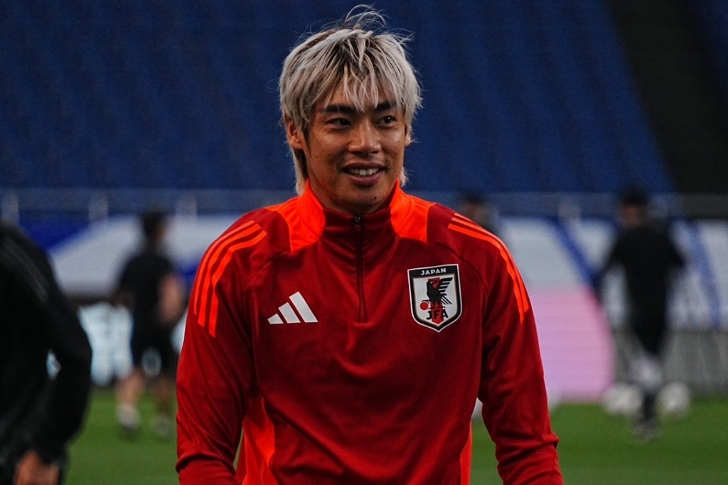 日本代表のイナズマ、FW伊東純也！Qoly編集部が代表練習取材で撮影したスピードスターの写真を公開 (2024年10月18日) - エキサイトニュース