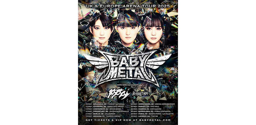 BABYMETALがUK&EUで初アリーナツアー開催決定、ファイナルはTHE O2アリーナ (2024年10月23日) - エキサイトニュース