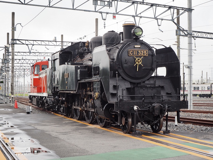 C11 325が青いDE10・14系客車と並ぶ 東武はSL2機体制へ (2020年7月31日) - エキサイトニュース