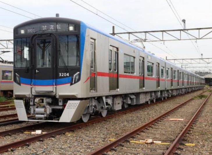 新型車両「3200形」宗吾車両基地へ搬入 京成電鉄 (2024年8月5日) - エキサイトニュース