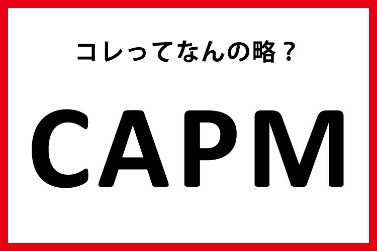 「CAPM」って何の略？【M＆A用語クイズ】 (2023年3月22日) - エキサイトニュース
