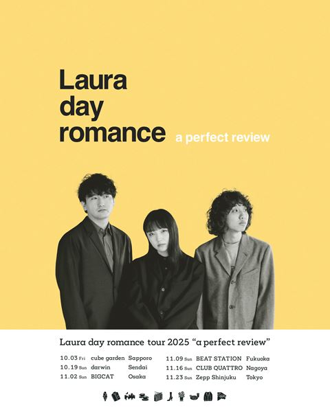 Laura day romance、今秋全国ツアー『Laura day romance tour 2025 a perfect review ...